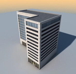 11 Floors Building 3D Model Buildings