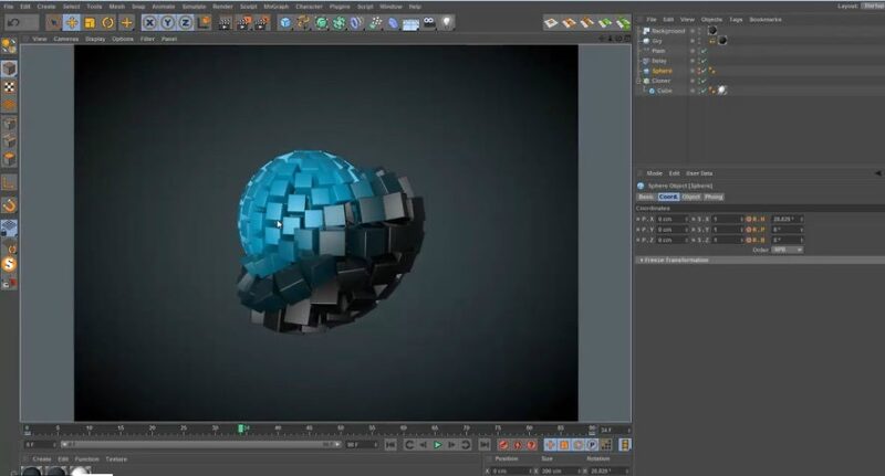 MoGraph Transition Effect - Cinema 4D Tutorial