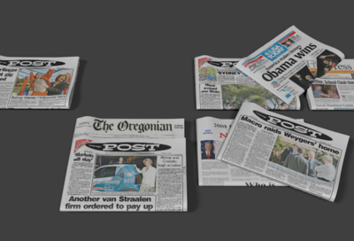 newspaper 3d model