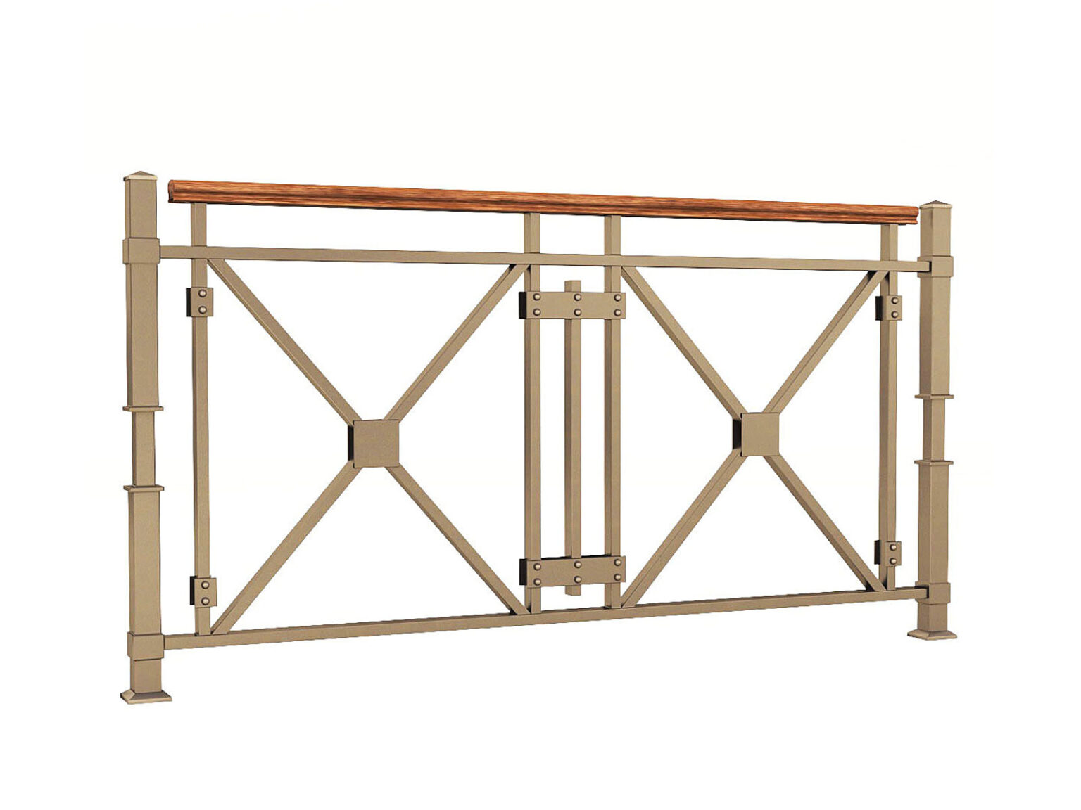 Balcony Forged Fencing 3D Model Architectural Tools