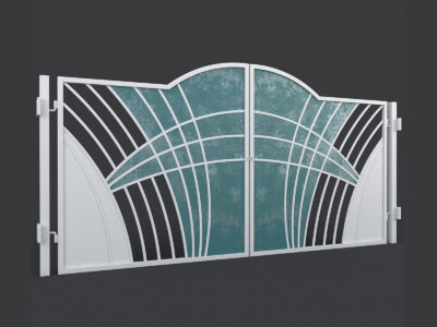 Steel Exterior Garden Gate 3D Model Exterior Tools