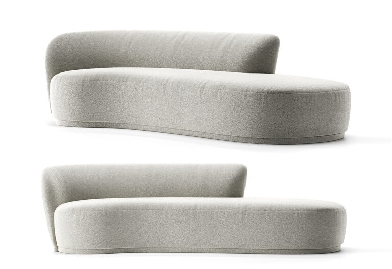 Round Shape Sofa 3D Model Sofa