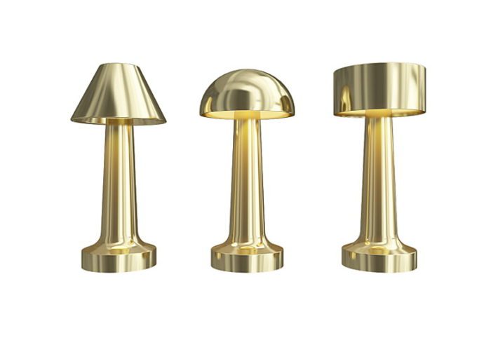 3 Design Type Table Lamps 3D Model Desk and Table Lights