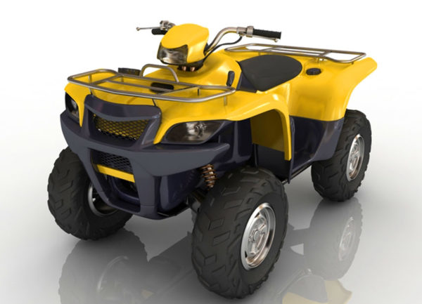 ATV Quad Bike 3D Model Vehicles
