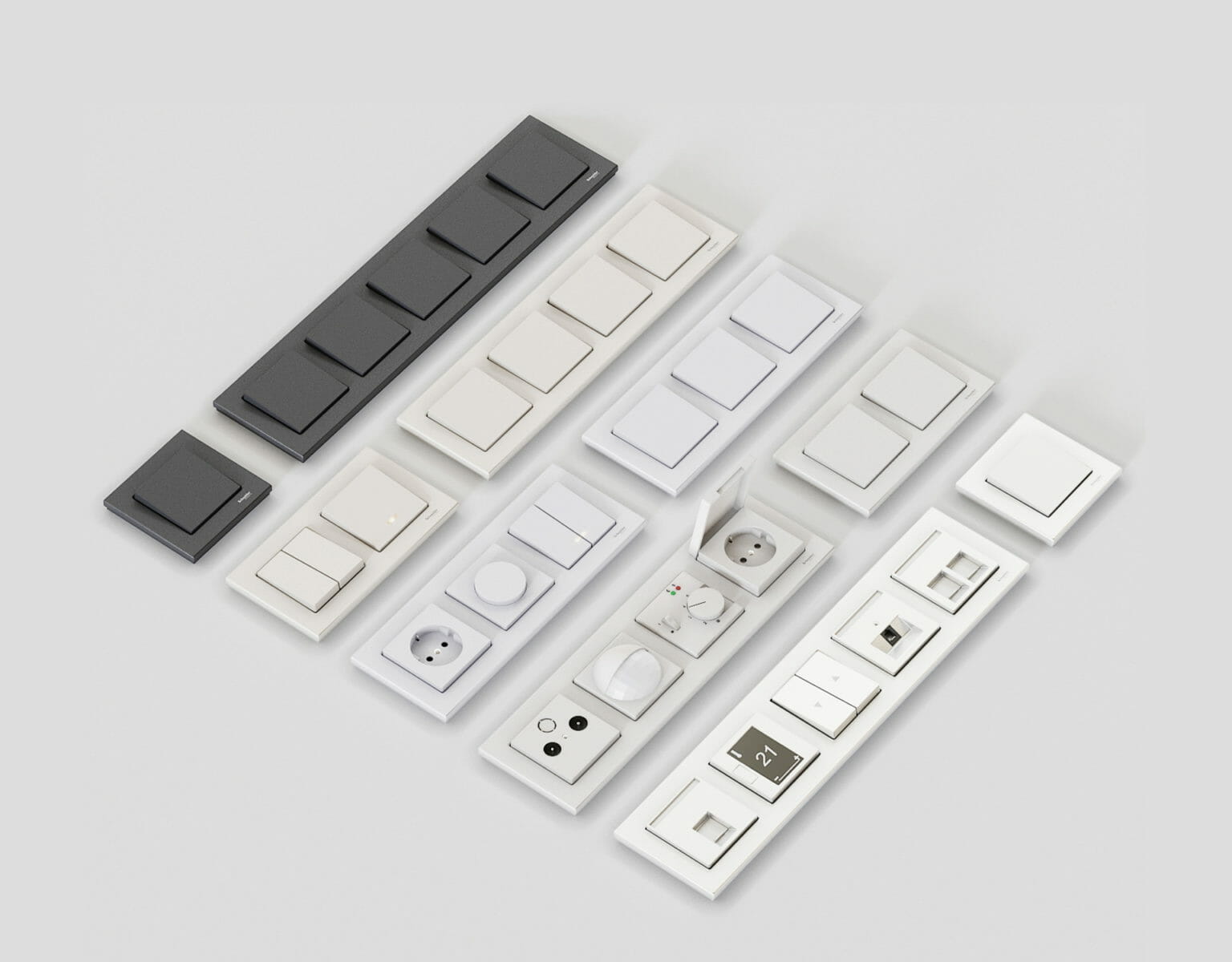 Austere Design Switch Collection 3D Model Building Tools