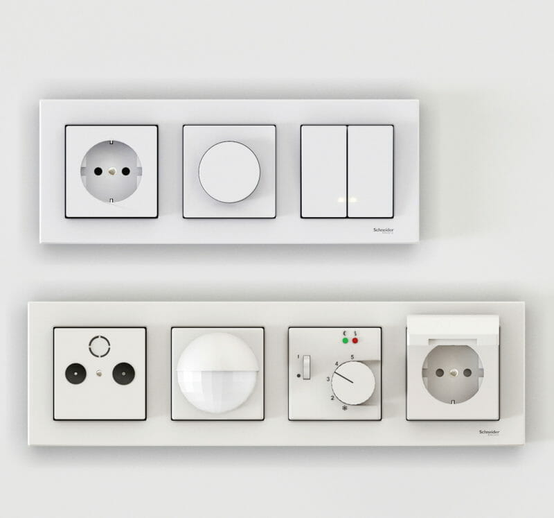 Austere Design Switch Collection 3D Model Building Tools