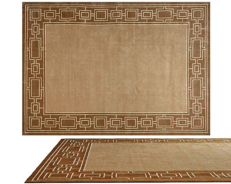 Brown Minimal Carpet Free 3D Model Carpets