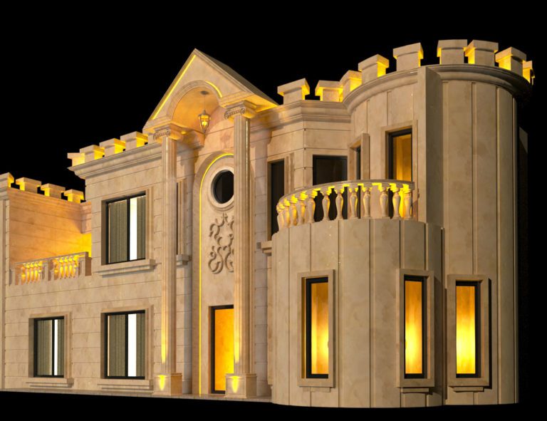 Castle Design Classic House 3D Model Buildings