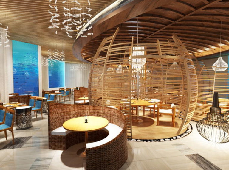Restaurant Interior Scene 3D Model Interior Scenes