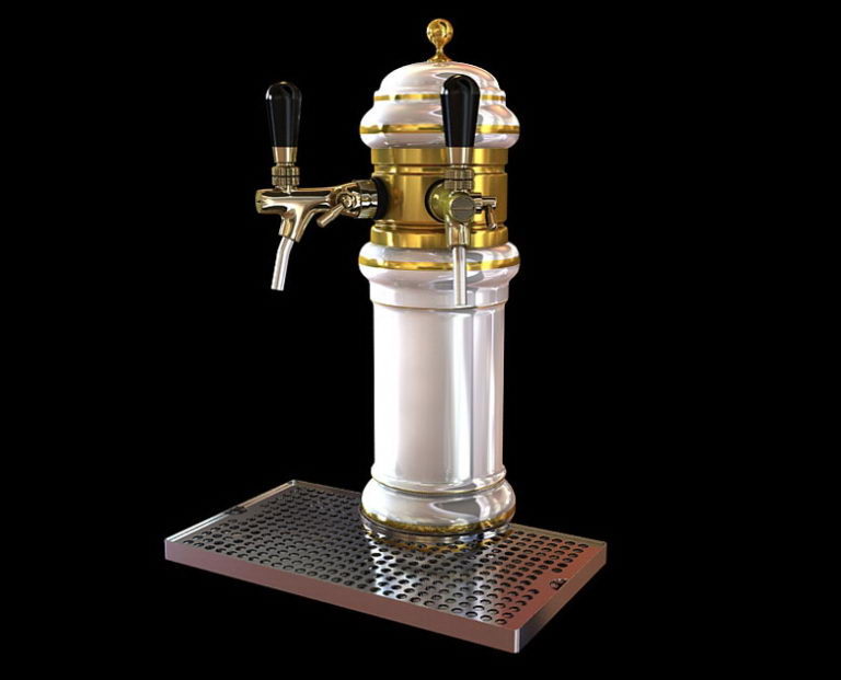 Column Beer Dispenser 3D Model Foods and Drinks