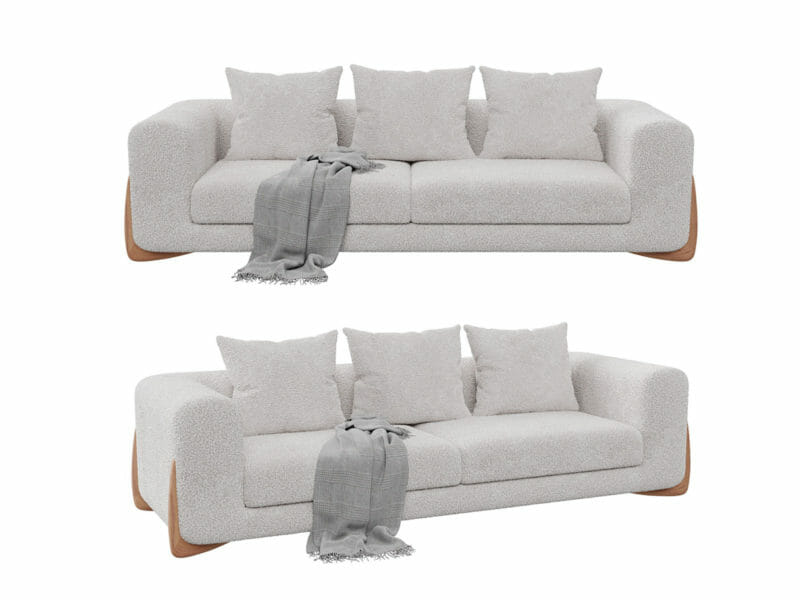Comfortable Soft Seat Sofa 3D Model Sofa