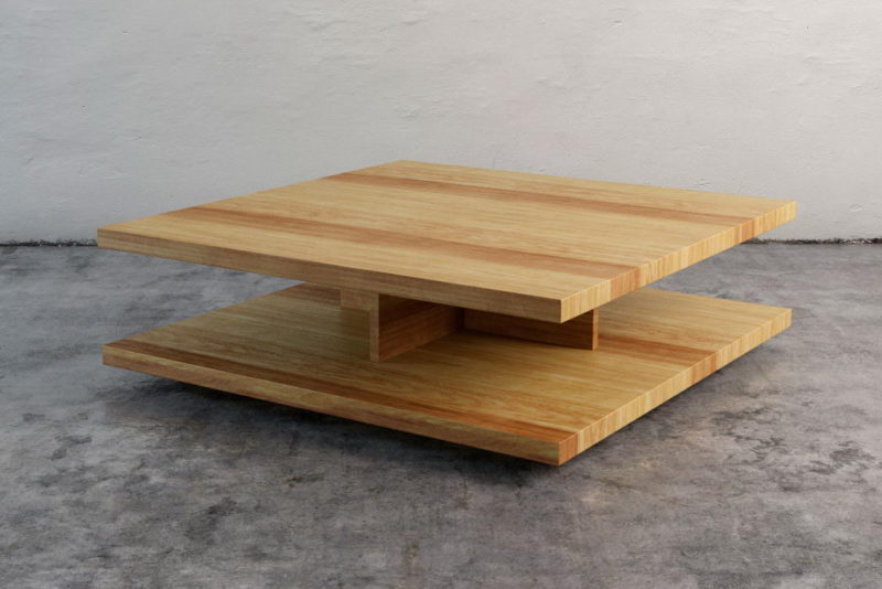 Complately Wood Coffe Table 3D Model Table