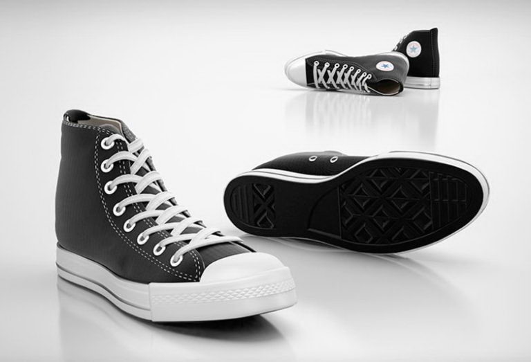 Converse Sneakers 3D Model Fashions