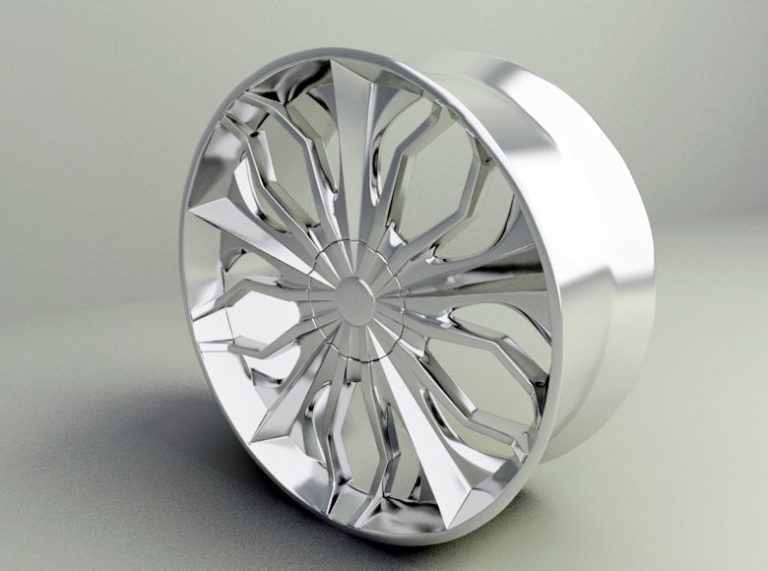 Custom Car Wheel Free 3D Model Vehicles