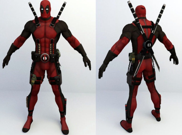 Death Pool Free 3D Model Characters