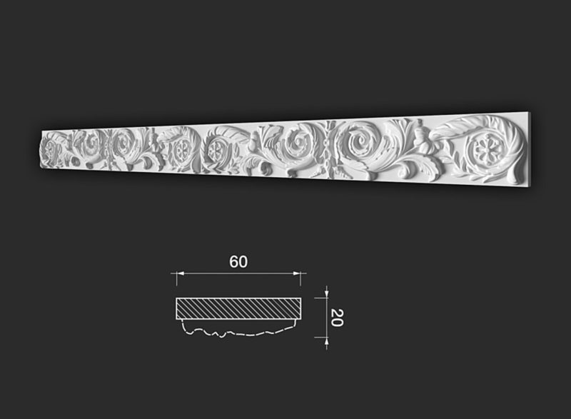 Decorative Plasterboard 3D Model Architectural Tools