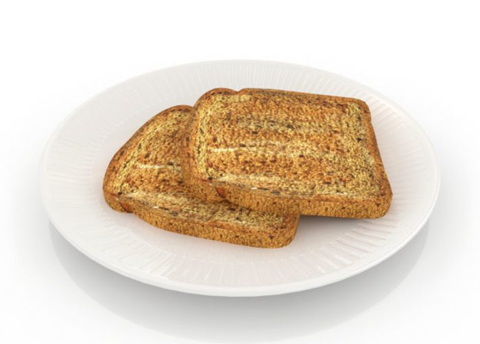 Double Toasts Free 3D Model Foods and Drinks