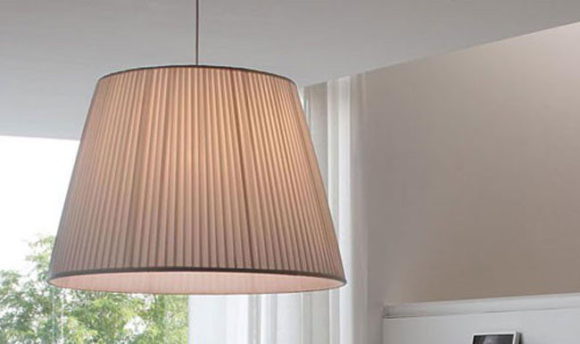 Fabric Pleated Ceiling Light 3D Model