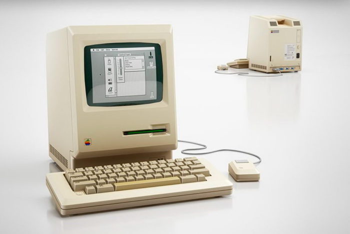First Apple Macintosh 3D Model Computers