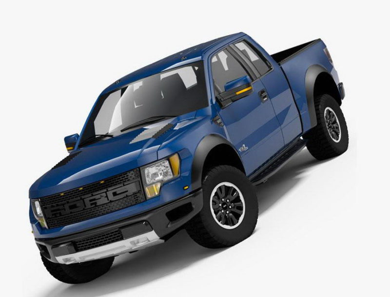 Ford Raptor 3D Model Vehicles