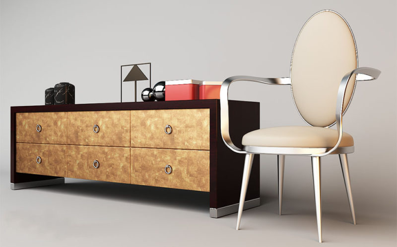 Free 3D Console and Chair Scene Other Furniture
