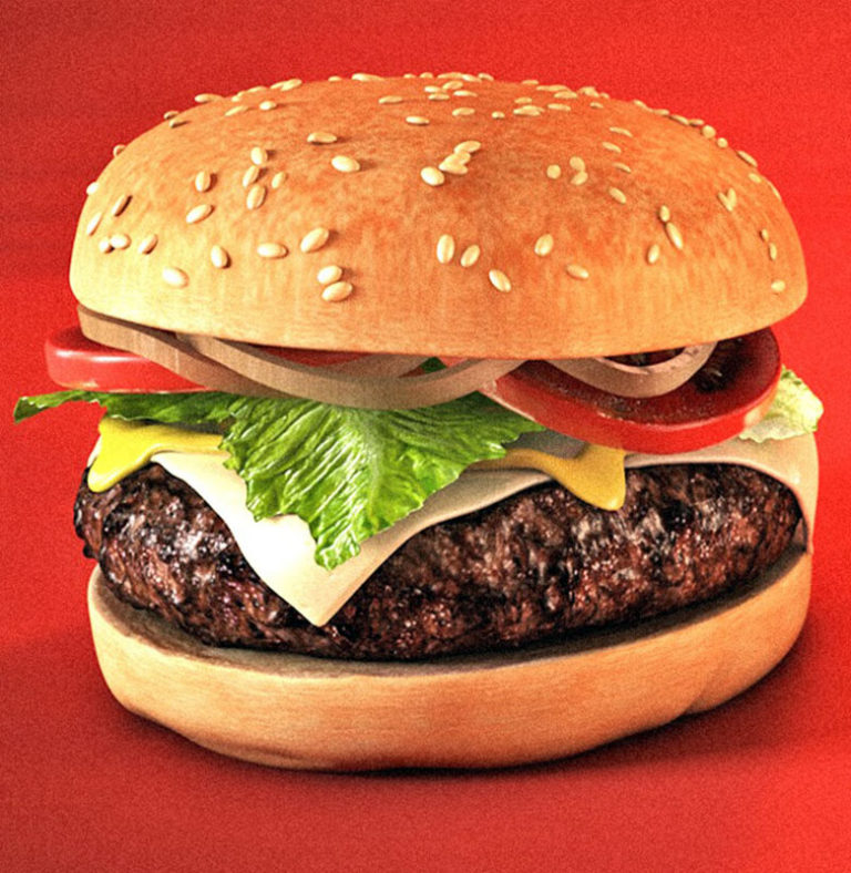 Free 3D Hamburger Model Cinema 4D ( c4d )