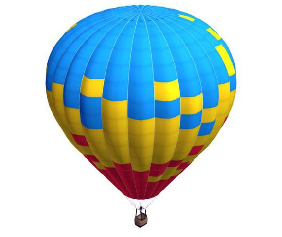 Free 3D Hot Air Balloon Model OBJ Models