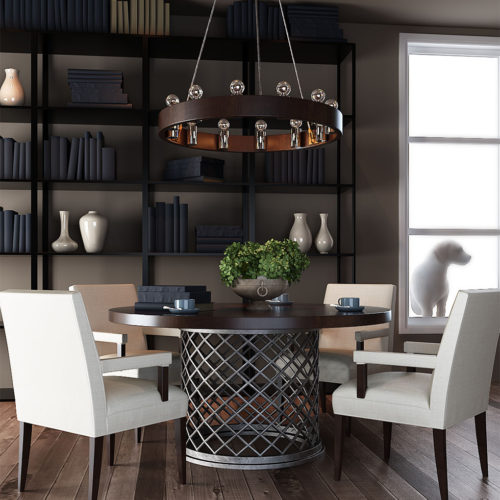 Free 3D Living Room Table Scene Interior Scenes