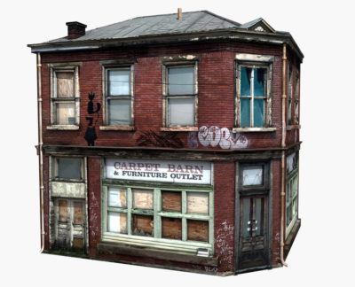 Free 3D Old House Model Buildings