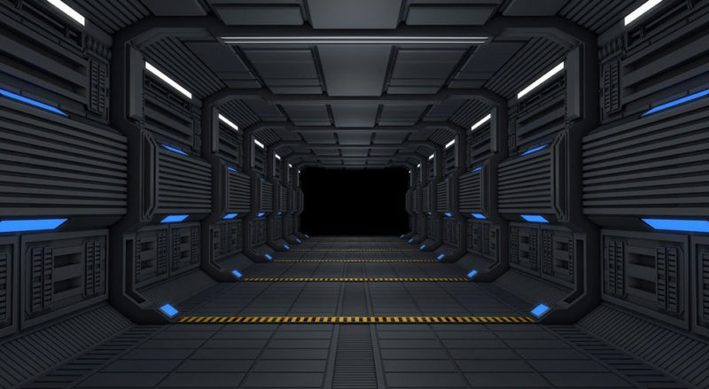 Free 3D Sci Fi Corridor Model Sci-Fi 3D Models