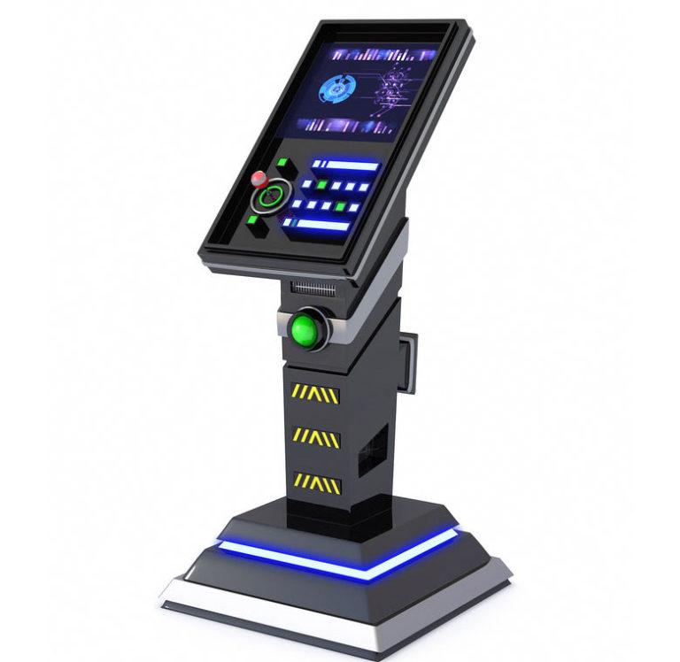 Kiosk Design 3D Model Architectural Tools