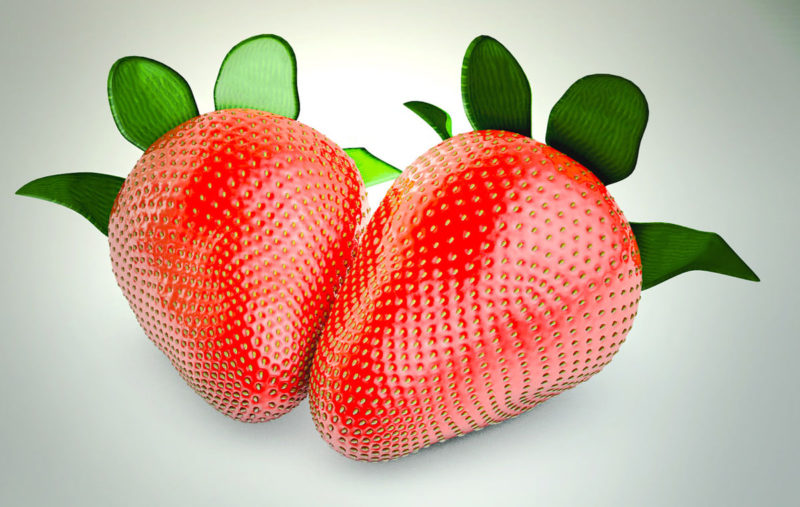 Free 3D Strawberry Model Foods and Drinks