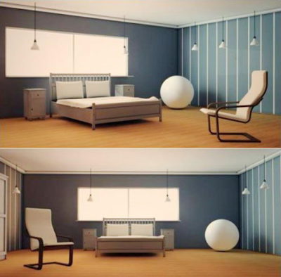 Free Bedroom Interior 3D Model Interior Scenes