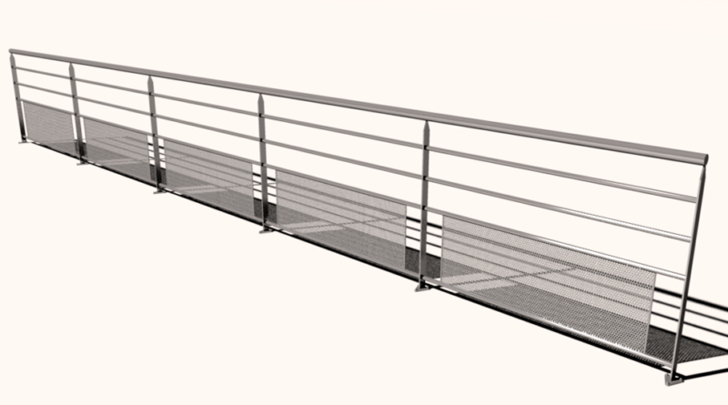 Free Railing 3D Model Stairs and Fence