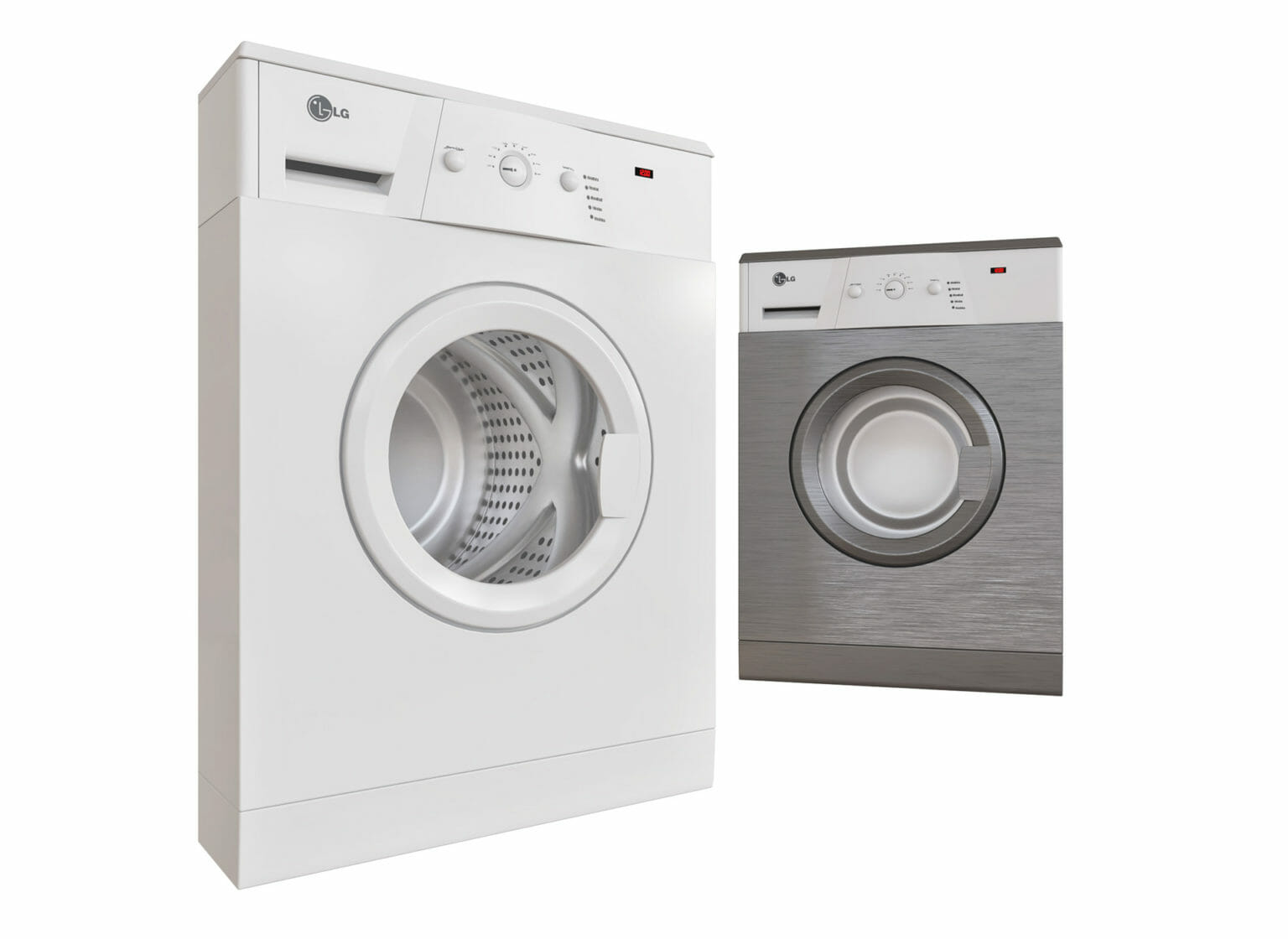 Front Load Washing Machine 3D Model Appliances