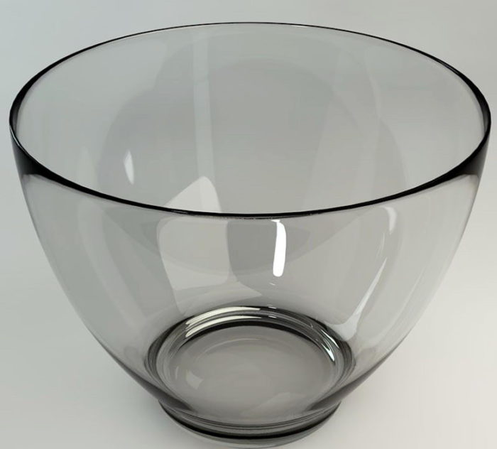 Glass Bowl 3D Model Dishes