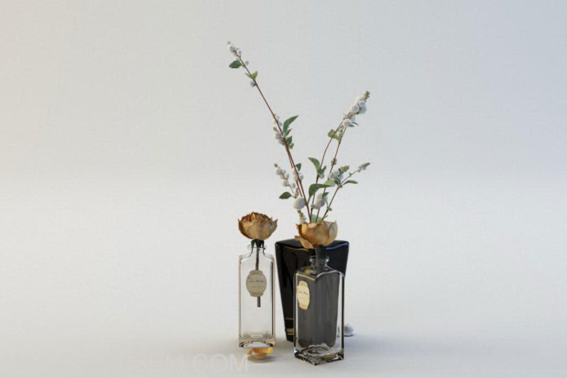 Glass Vase 3D Model Vases