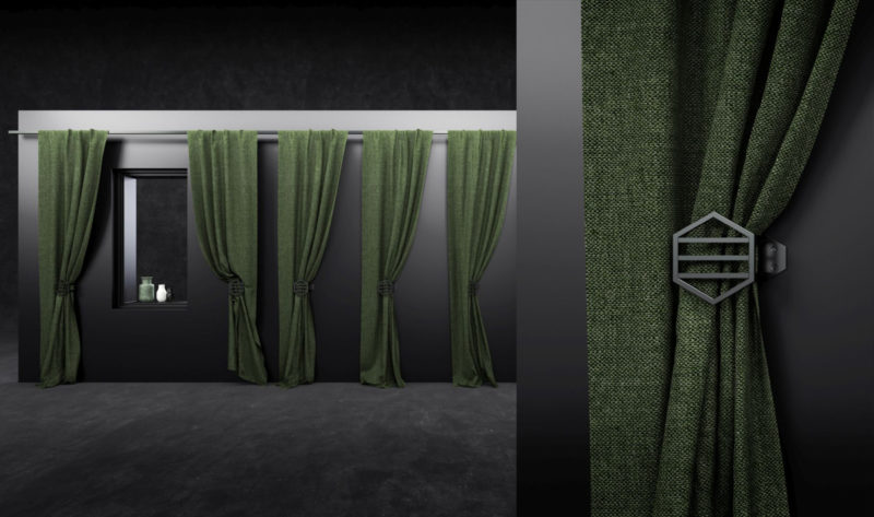 Curtain Free 3D Models Download for Cinema 4D, FBX