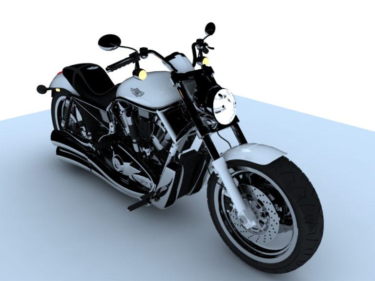 Lego Motorcycle 3D Model Toys