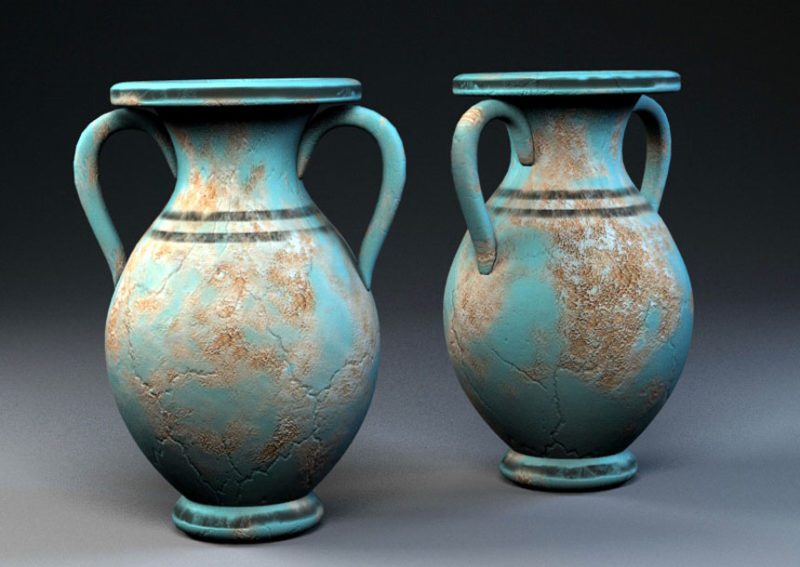 Historical Antique Vases 3D Model Vases