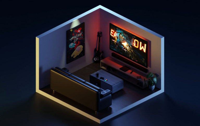 Isometric Room 3D Model Interior Scenes