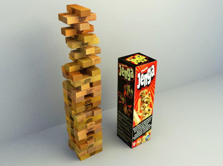 Jenga Toy 3D Model Toys