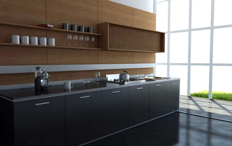 Interior Kitchen Scene 3D Model