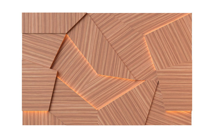 Led Light Wood Wall Panel 3D Model Wall Panel