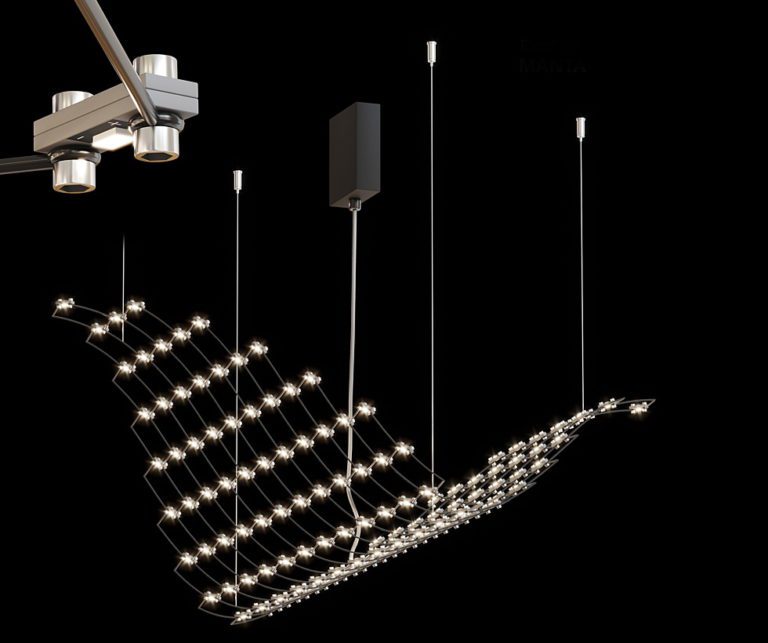 Led Type Decorative Luminaire Free 3D Model Ceiling Lights, Chandelier