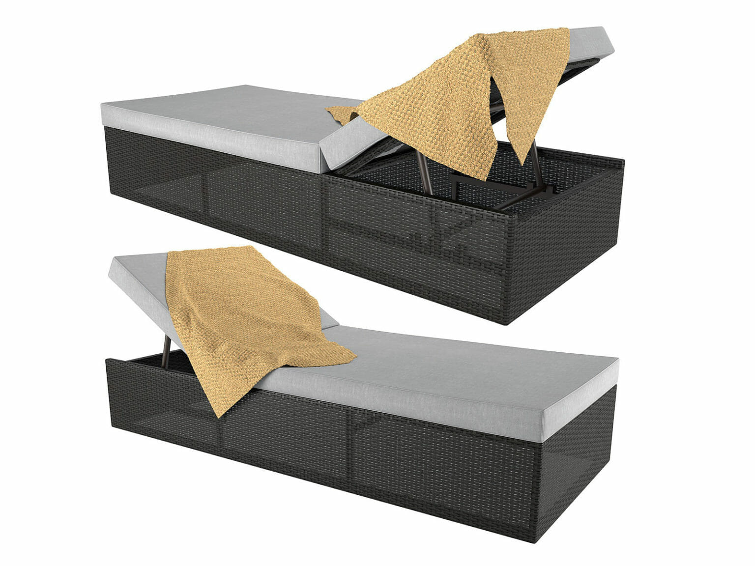 Longue Shezhlong 3D Model Other Furniture