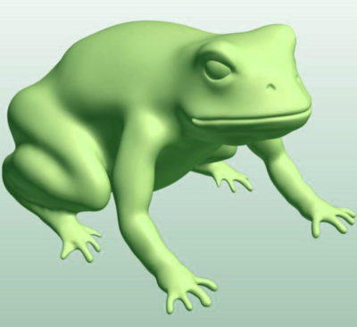 Low Poly Frog 3D Model Animals