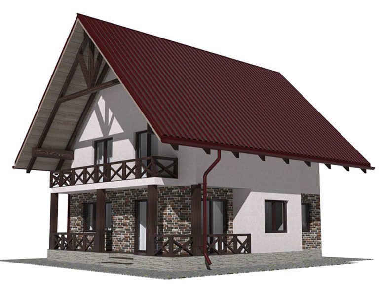 Modern Country Cottage 3D Model Buildings