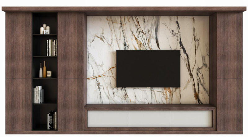 Modern Wood and Marble Tv Panel 3D Model Other Furniture