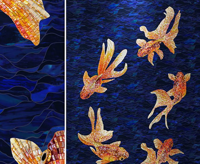 Mosaic Aquarium Fish 3D Textures Free Textures